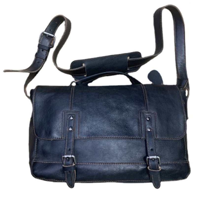 Men's Luxury Retro Leather Shoulder Bag - Classic Leather Bag
