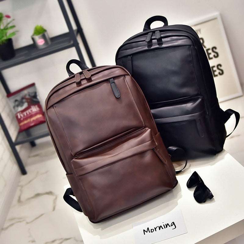 Retro Leather Backpack - Classic Leather Bag
